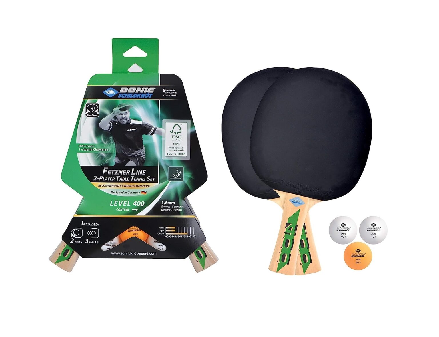 Paleta Ping Pong Donic Set Fetzner 400 – 2 Player | Mitsuwa